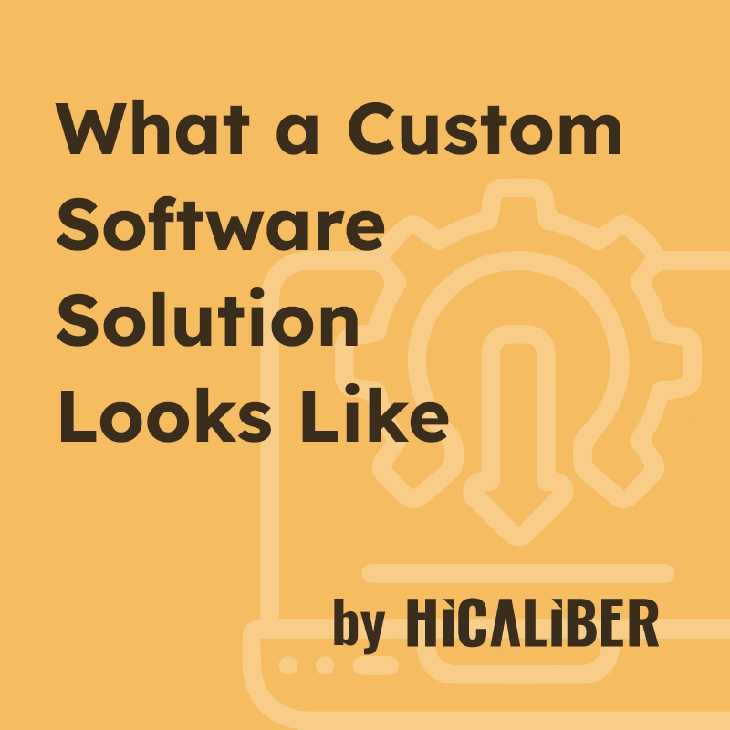 What a Custom Software Solution Looks Like - Hicaliber